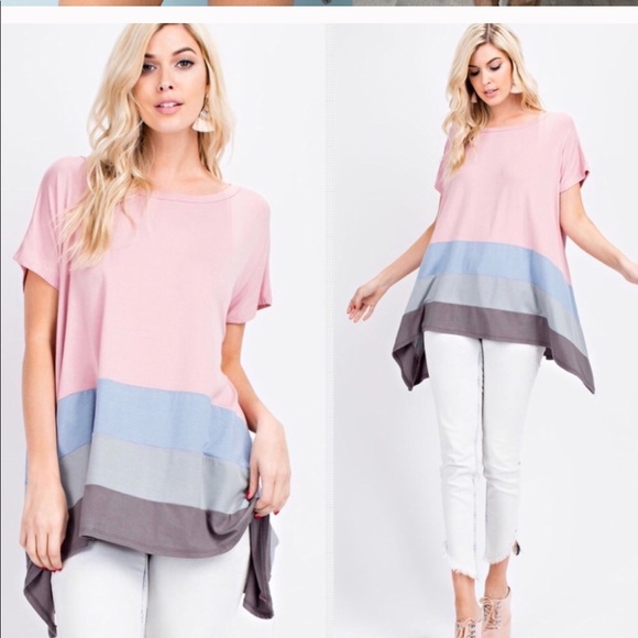 Tops | Nwt Color Block Tunic | Poshmark